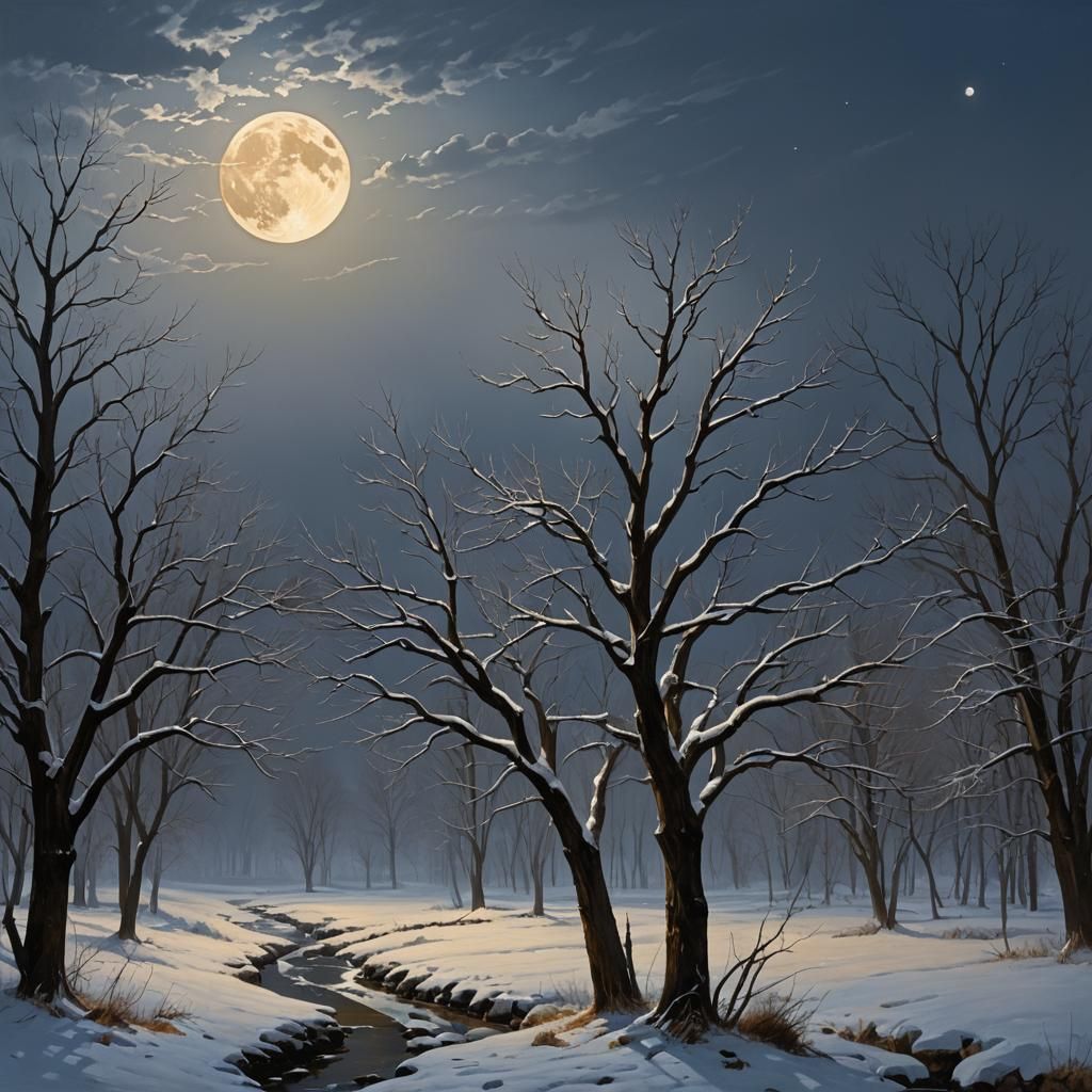 By the light of the silvery moon Greg Rutkowski - AI Generated Artwork ...