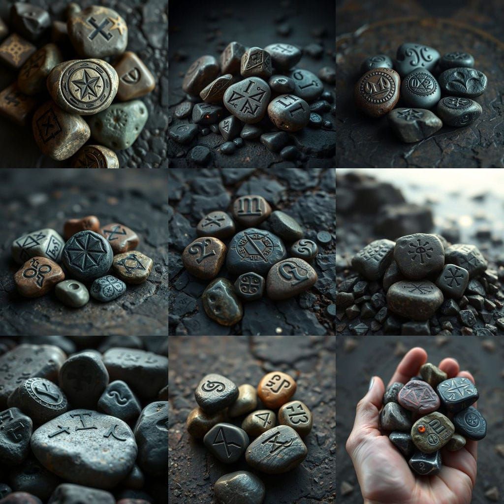 Engraved rune stones - Engraved rune stones