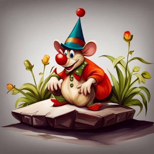 Mouse clown - AI Generated Artwork - NightCafe Creator