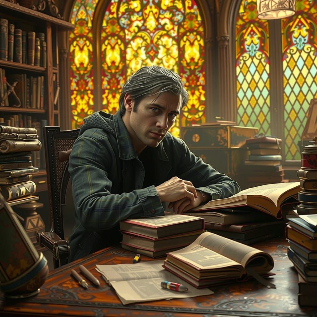 The vision of a redeeming end time in the eyes of the creator. Cozy ...