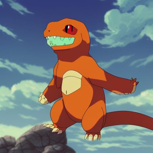 Demon charmander - AI Generated Artwork - NightCafe Creator