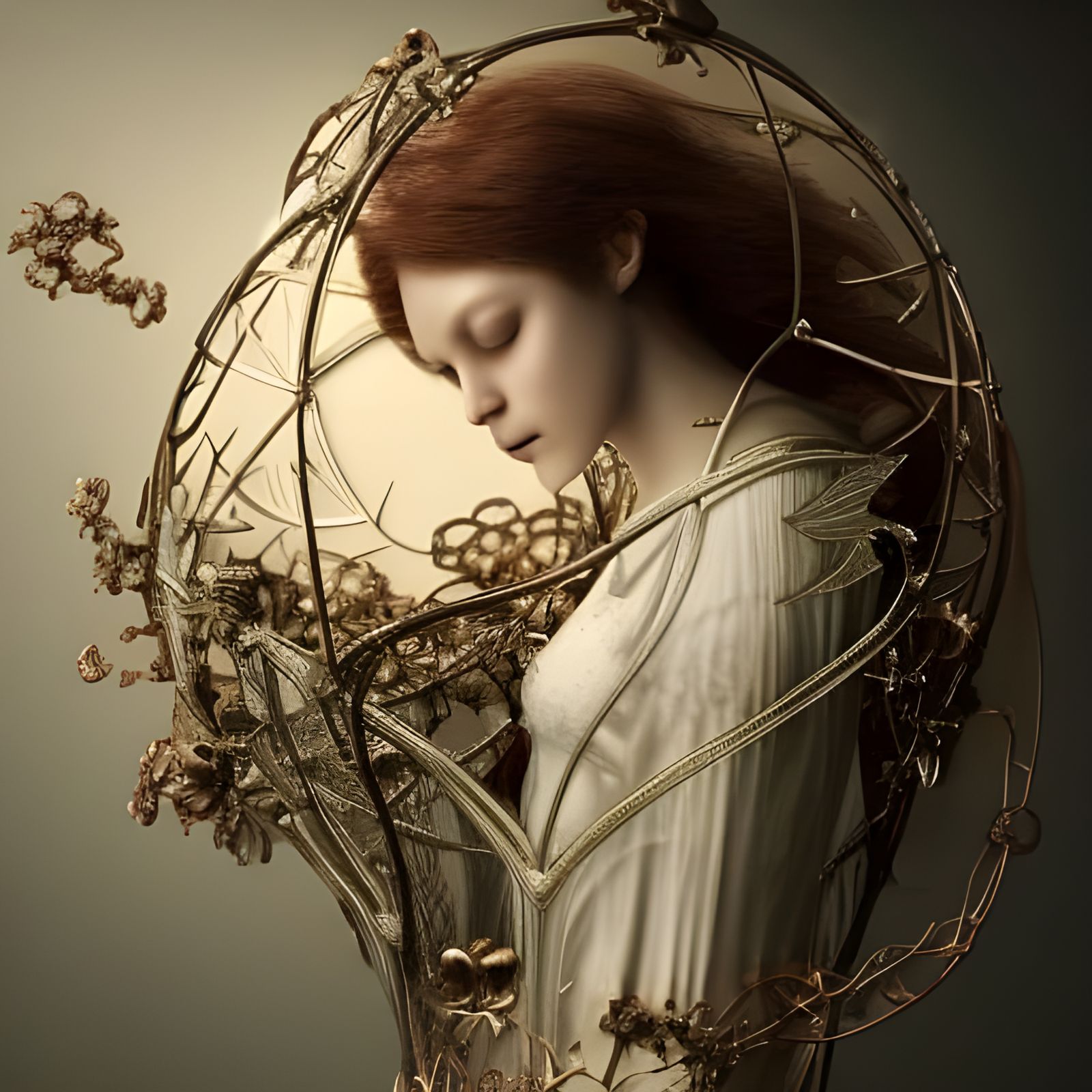 Caged angel - AI Generated Artwork - NightCafe Creator