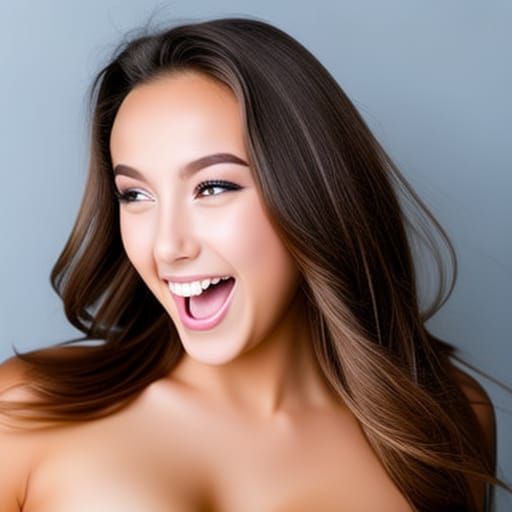 Photo Of A Pretty Brunette Woman 15 Years Old Double Eyelids Shy