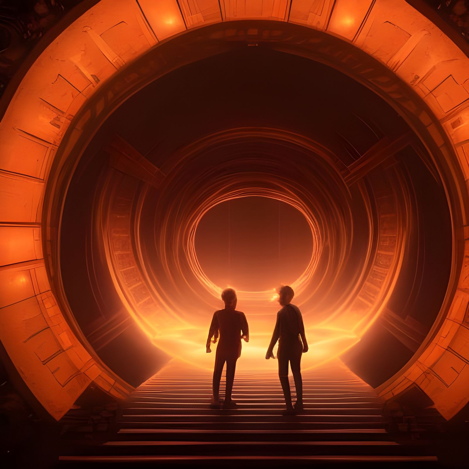 Time Machine Powering Up - AI Generated Artwork - NightCafe Creator