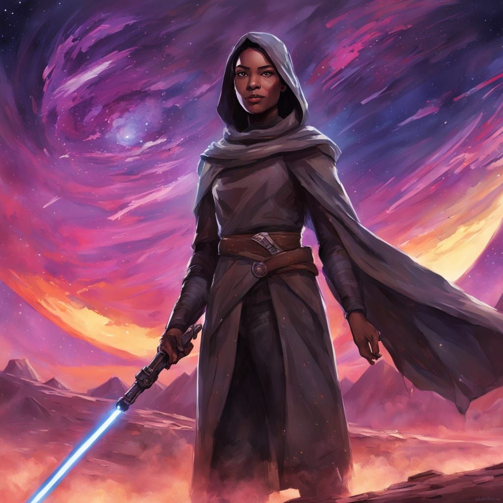 Jedi, purple sky - Jedi, purple sky