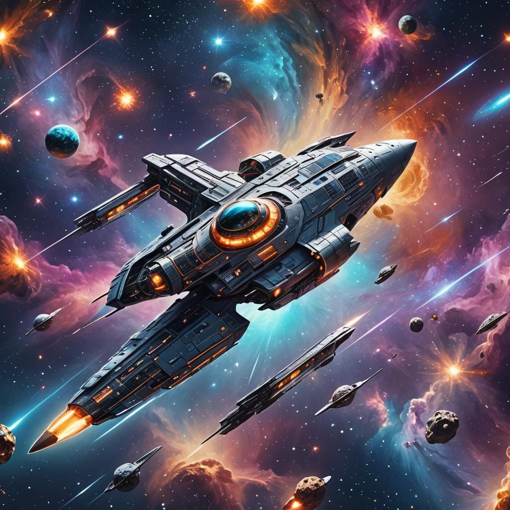 Spaceship - AI Generated Artwork - NightCafe Creator