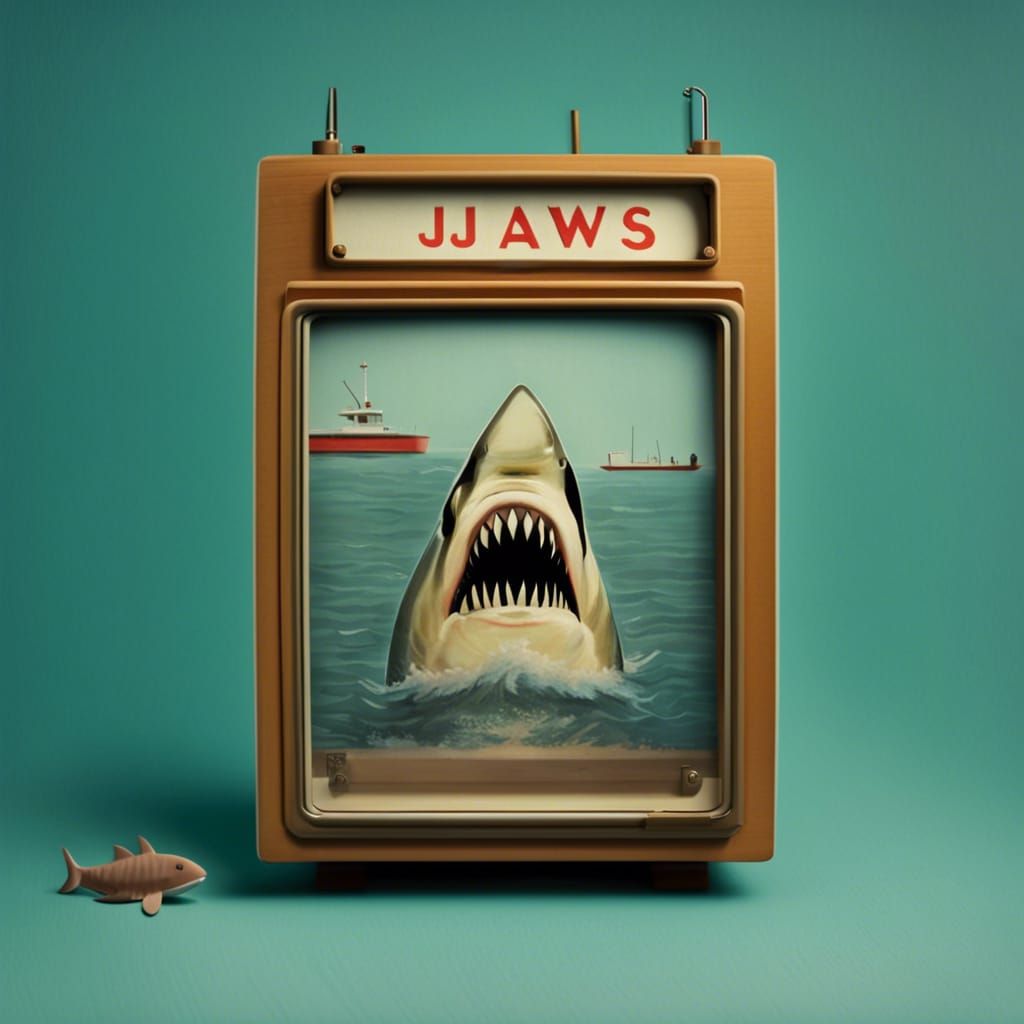 JAWS by Wes Anderson - AI Generated Artwork - NightCafe Creator