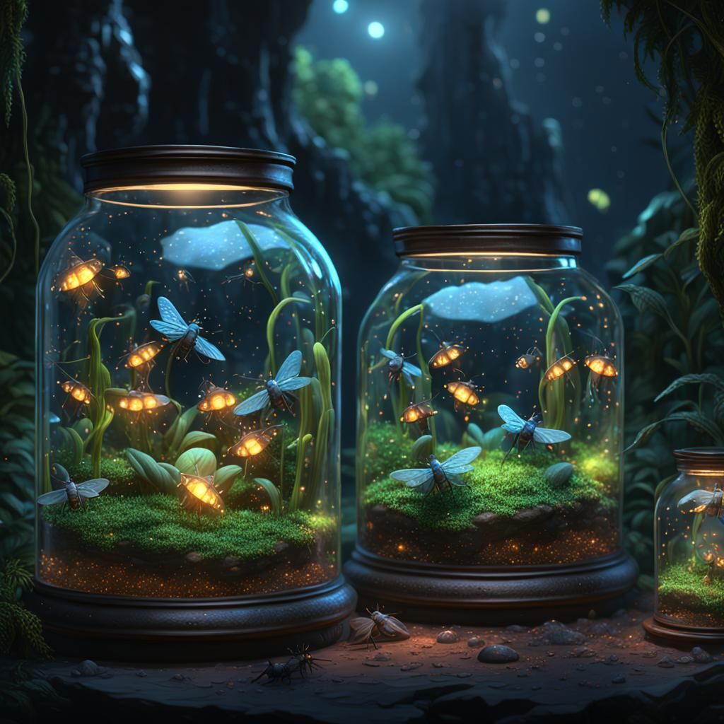 fireflies - AI Generated Artwork - NightCafe Creator