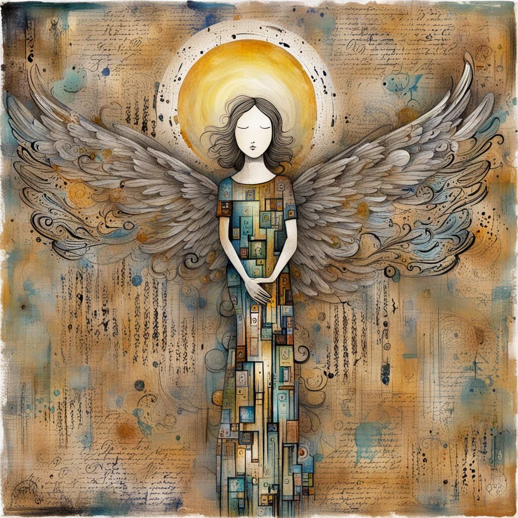 Symbolic Angel - AI Generated Artwork - NightCafe Creator