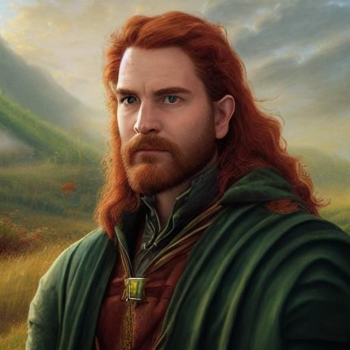 Man portrait, Looking heroic, man in his early 30-s, soft facial ...