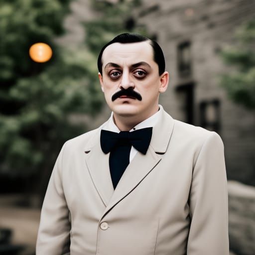 Gomez Addams - AI Generated Artwork - NightCafe Creator