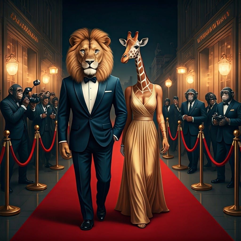 Animals Walking the Red Carpet - Luxurious Animal Red Carpet...