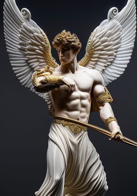 Statue of a Dancing Angel - AI Generated Artwork - NightCafe Creator