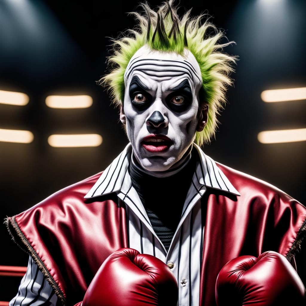 Boxing Beetlejuice - AI Generated Artwork - NightCafe Creator