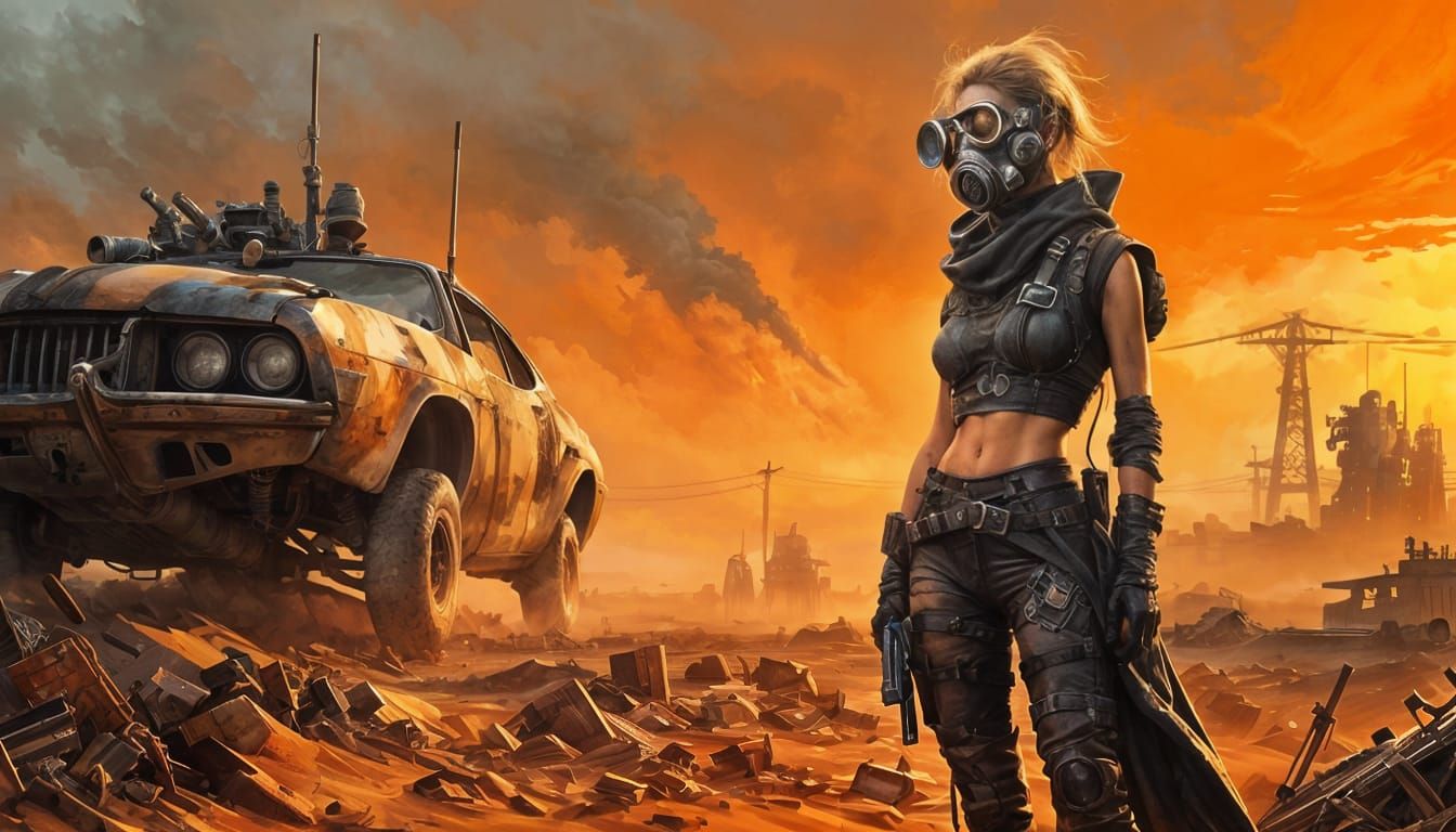 Post-Apocalyptic Rebel - AI Generated Artwork - NightCafe Creator