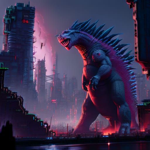Not Godzilla - AI Generated Artwork - NightCafe Creator