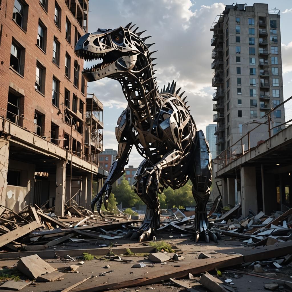 Robosaurus - Robosaurus in Deconstructivist Sculpture Robosaurus - Robosaurus in Deconstructivist Sculpture