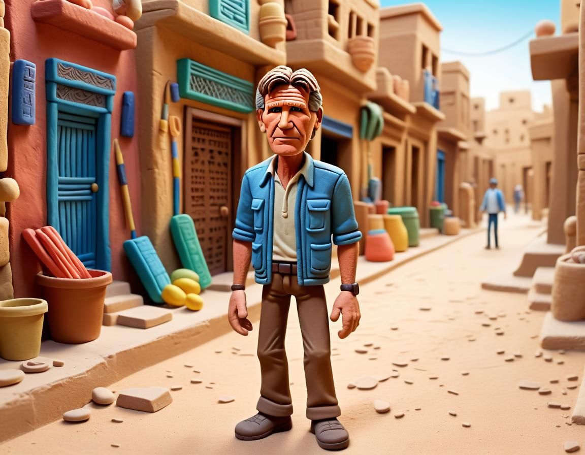 Plasticine Portraits: Harrison Ford - AI Generated Artwork - NightCafe ...