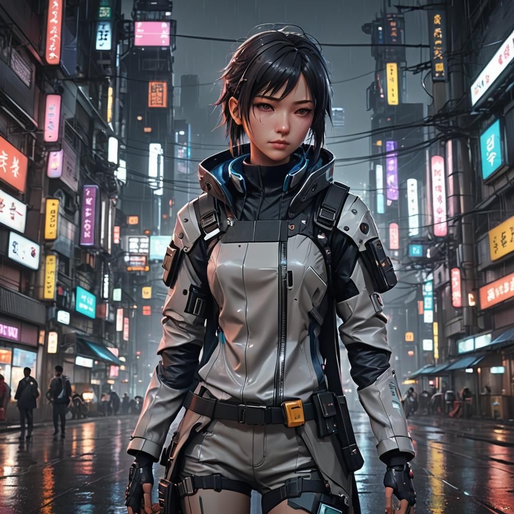 Anime Girl from future - AI Generated Artwork - NightCafe Creator