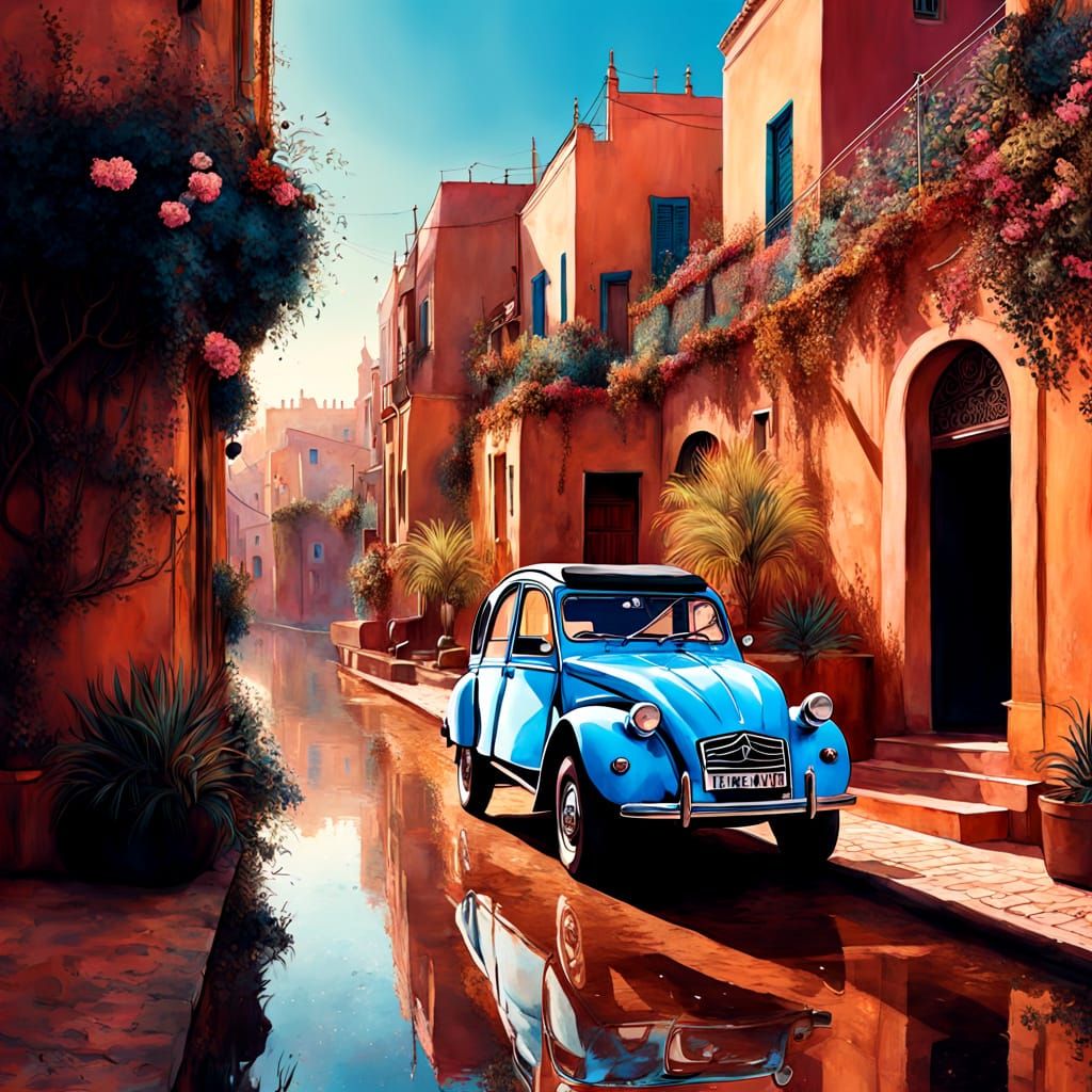 2 CV after rain in Marrakesh - 2 CV after rain in Marrakesh