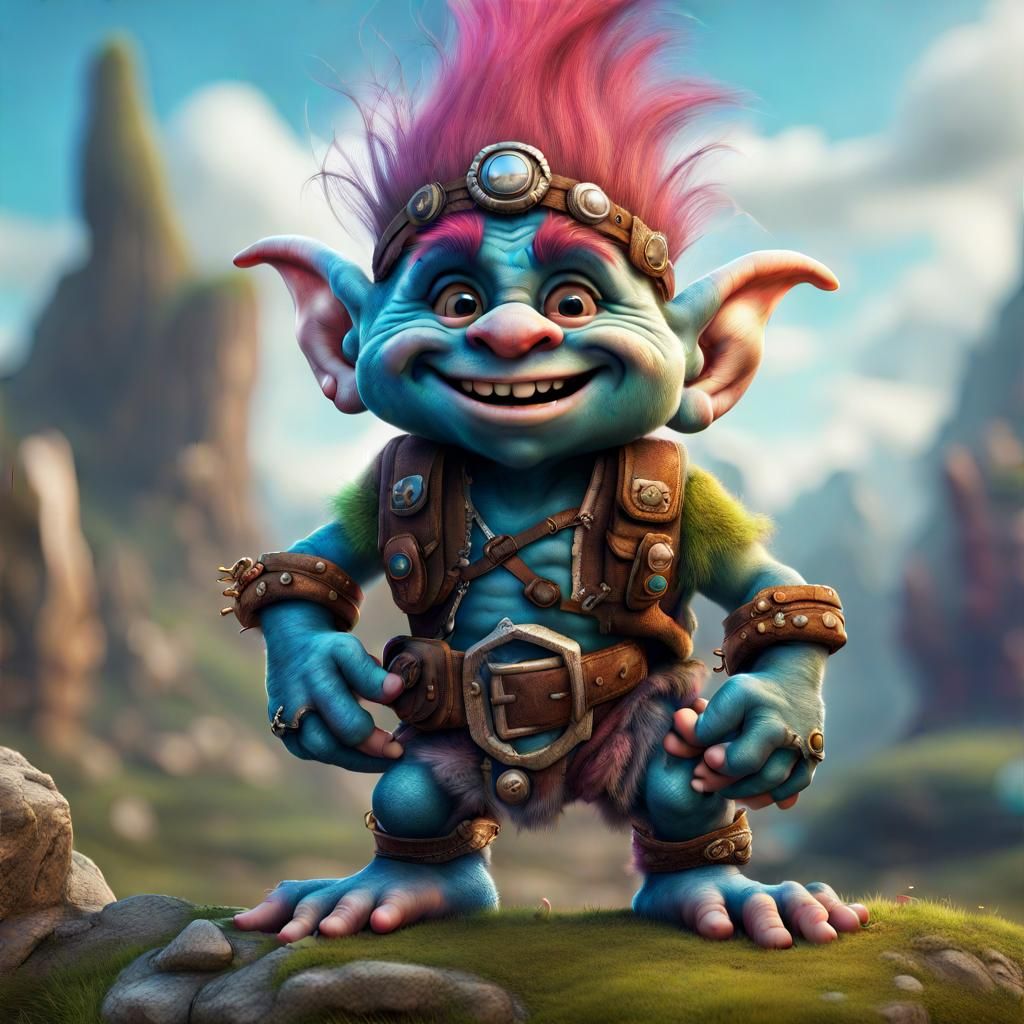 Th adorable troll photorealistic intricately detailed HDR detailed ...
