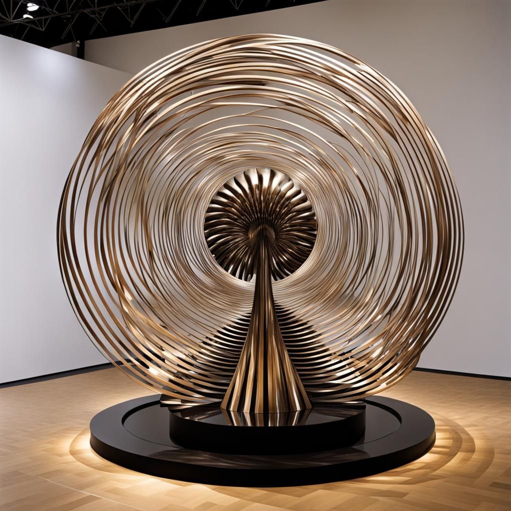 Mesmerising Kinetic sculture - AI Generated Artwork - NightCafe Creator