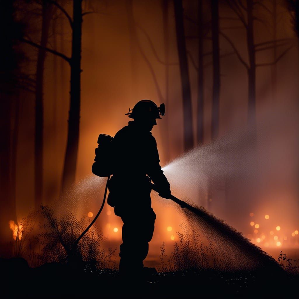 Brave Firefighter - AI Generated Artwork - NightCafe Creator
