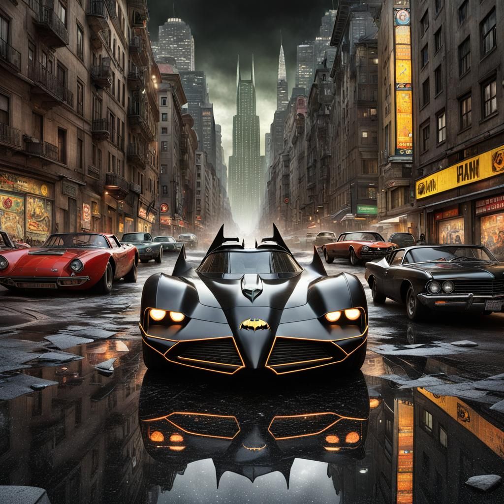 Nighttime in Gotham City - AI Generated Artwork - NightCafe Creator