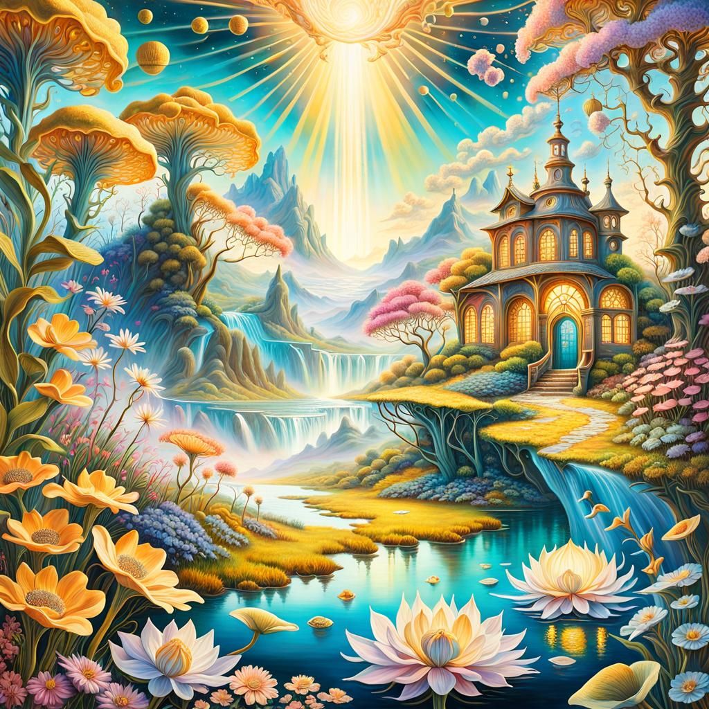 Fantasy World - AI Generated Artwork - NightCafe Creator