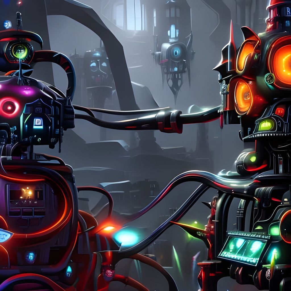 Autonomous bots - AI Generated Artwork - NightCafe Creator