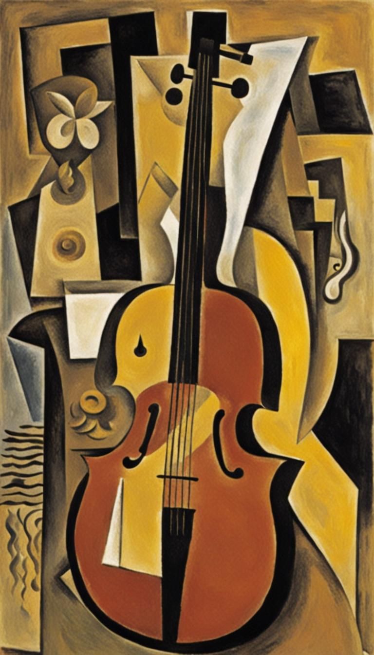Music by Georges Braque - AI Generated Artwork - NightCafe Creator