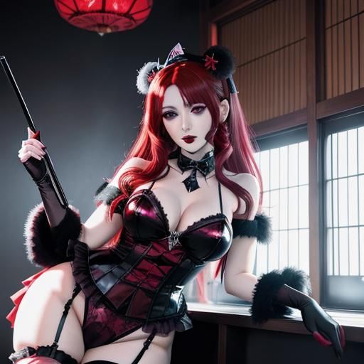 goth burlesque - AI Generated Artwork - NightCafe Creator