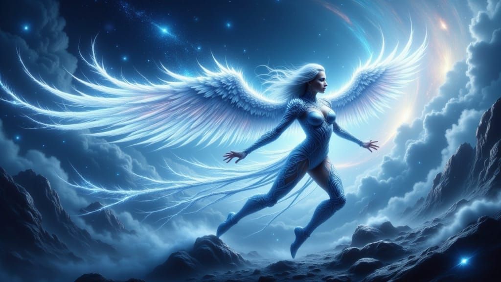 Star Angel - Regal Frost Angel in Radiant Crystalline Armor ...