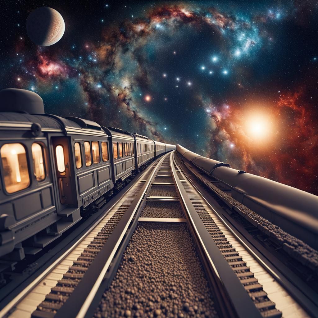 space train - AI Generated Artwork - NightCafe Creator