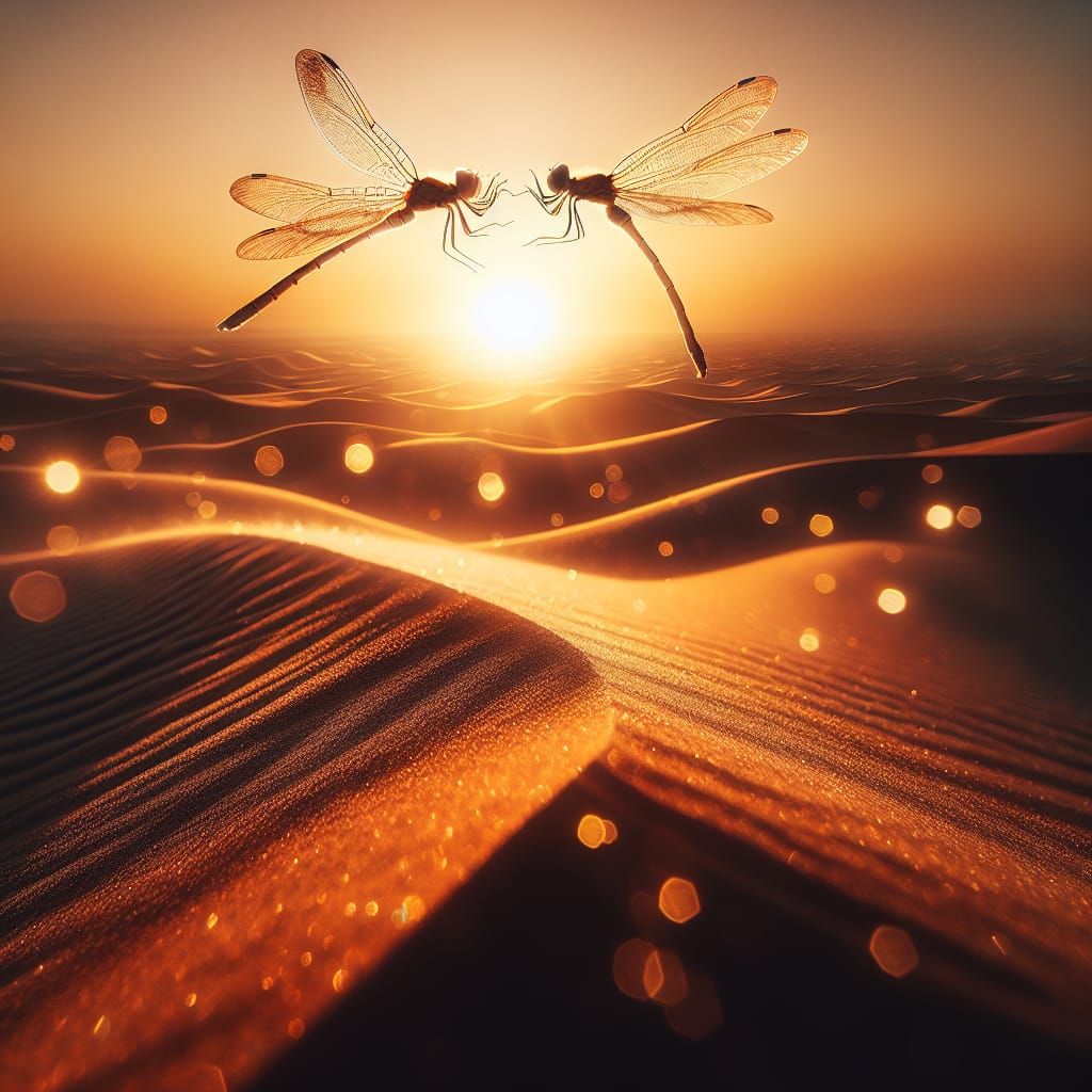 Dragonfly dance - AI Generated Artwork - NightCafe Creator