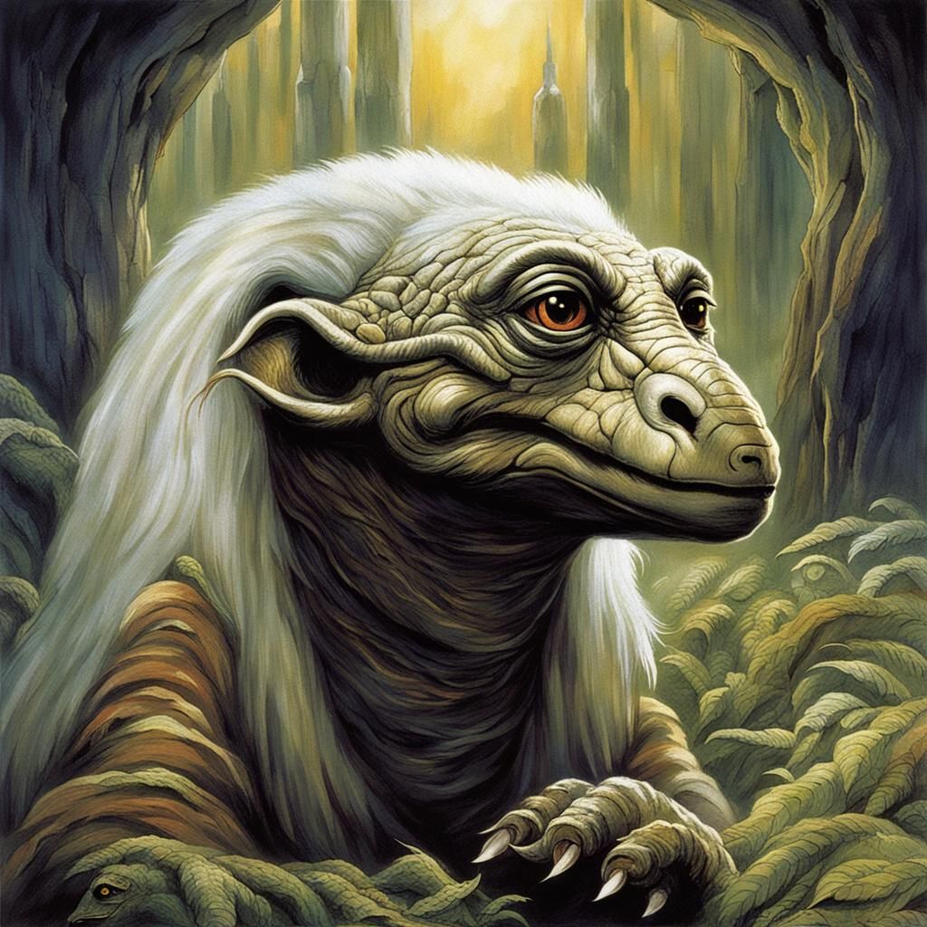 Morla the Aged One from the Neverending Story - AI Generated Artwork ...