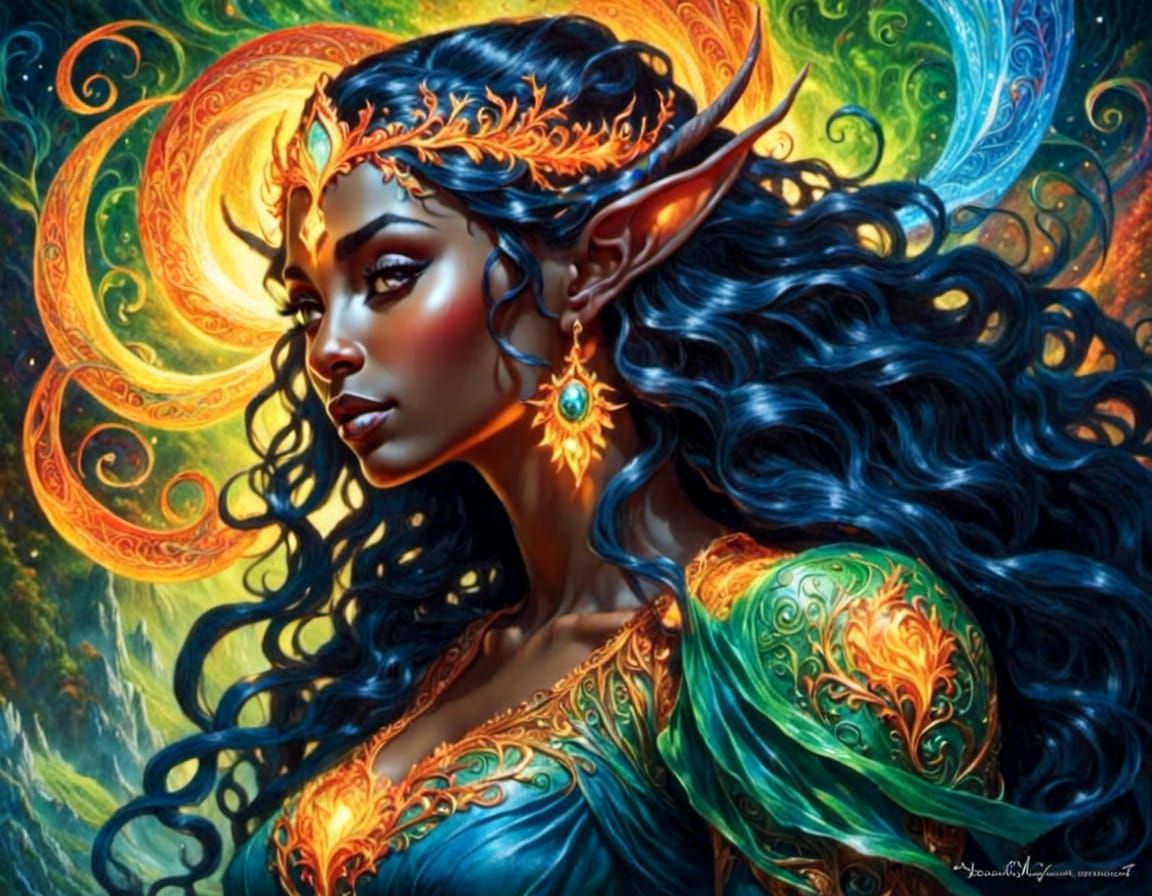Elven Magic 3 - AI Generated Artwork - NightCafe Creator