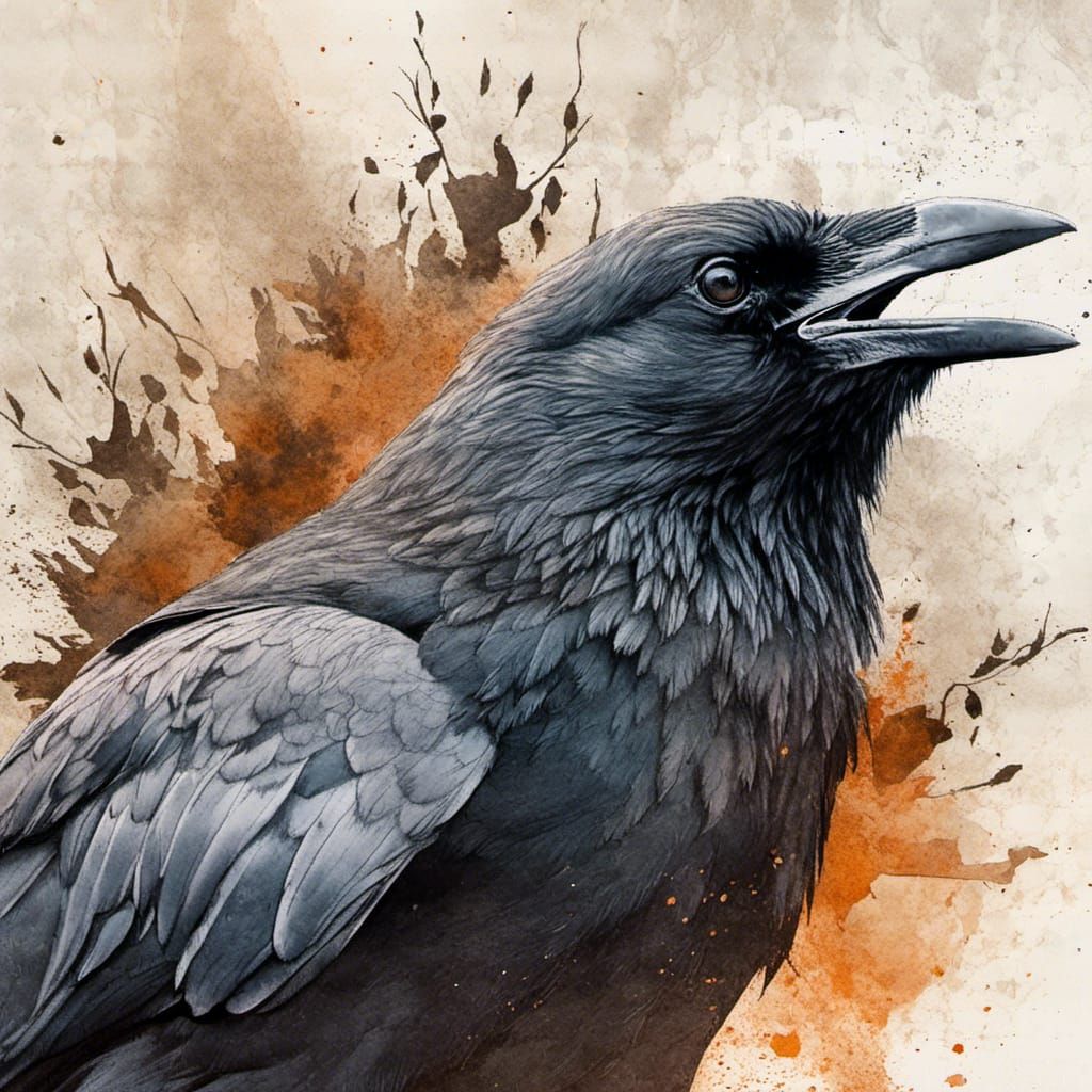 Father-crow - AI Generated Artwork - NightCafe Creator