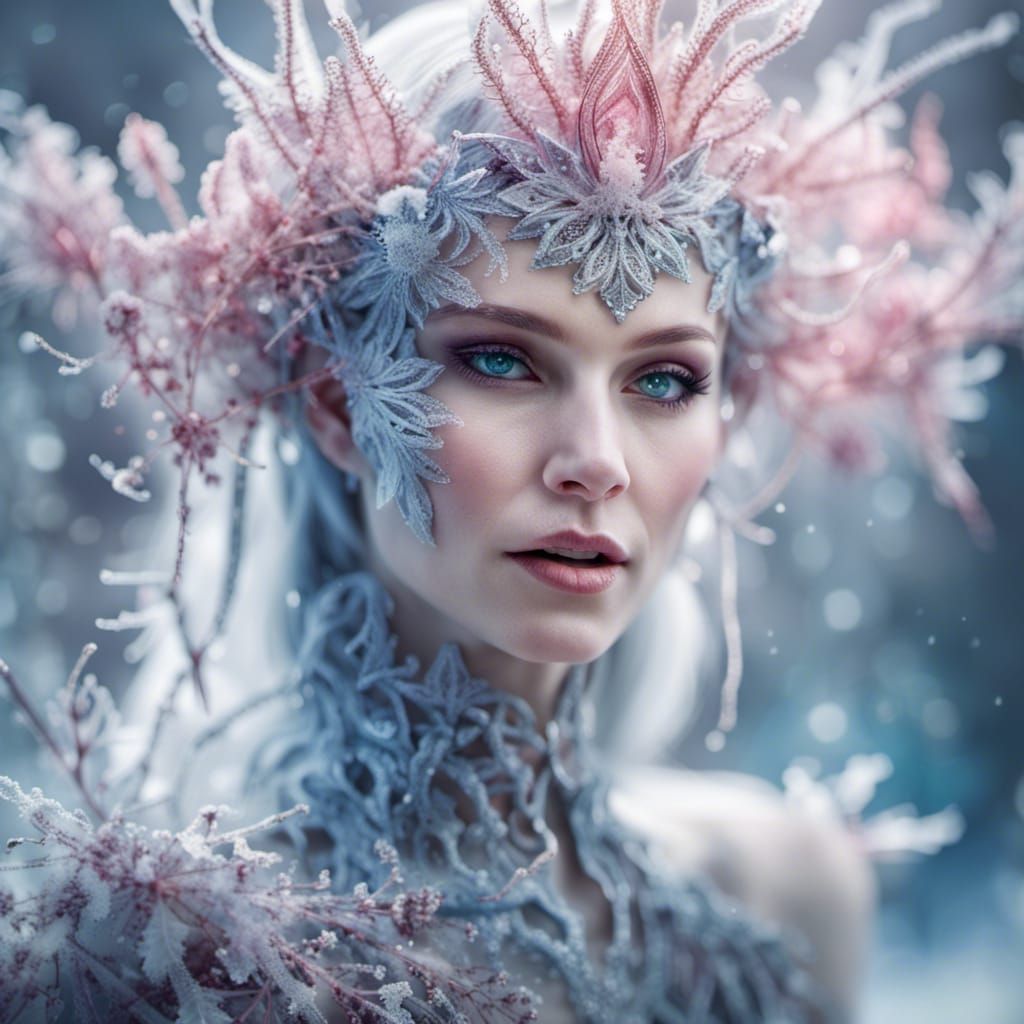 Winter Fey Princess - AI Generated Artwork - NightCafe Creator