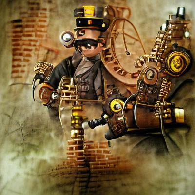 The Brave Engineer Steampunk - AI Generated Artwork - NightCafe Creator