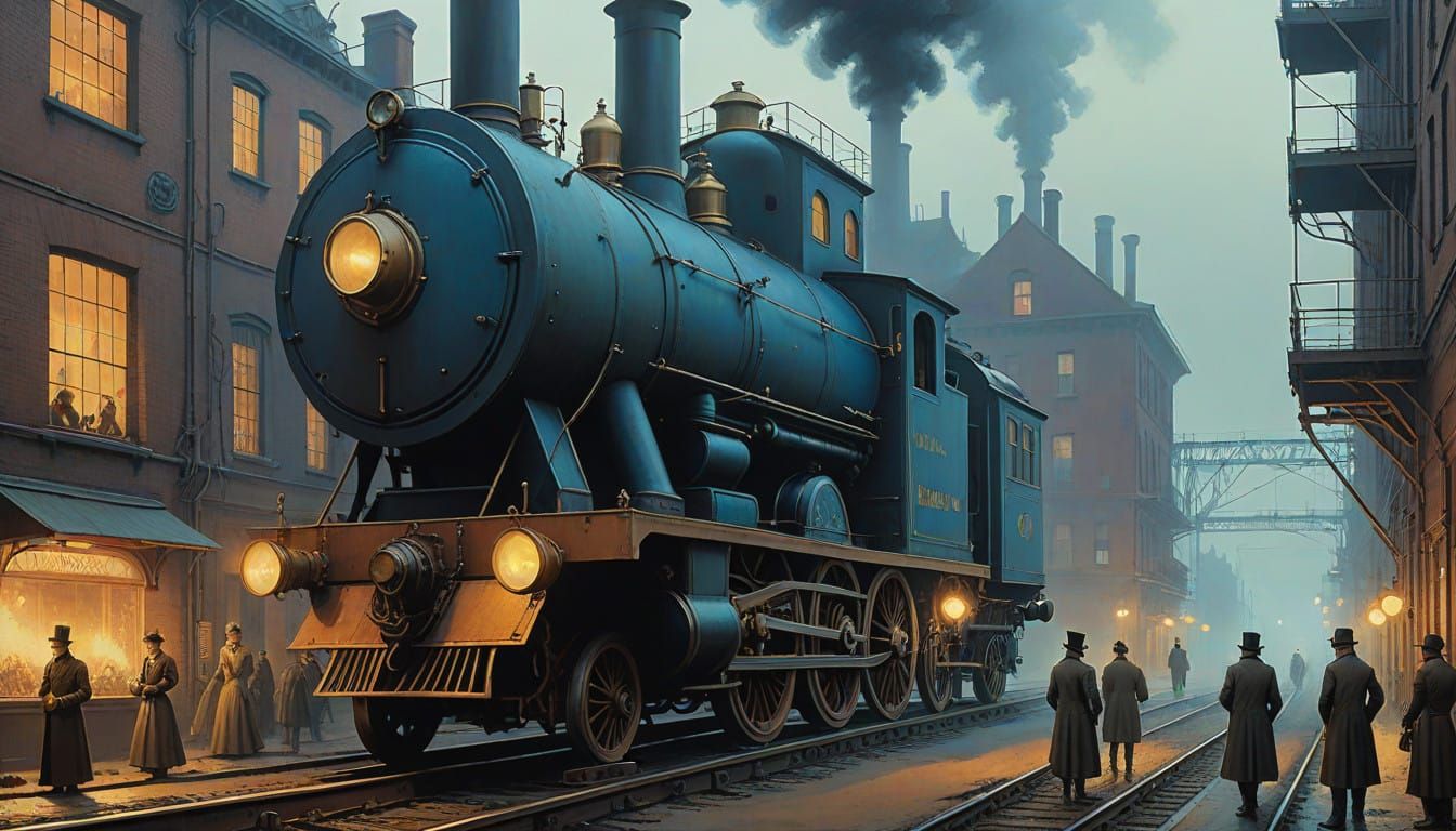 TrainD - Sensual Victorian Women Pose Amidst Industrial Revo...