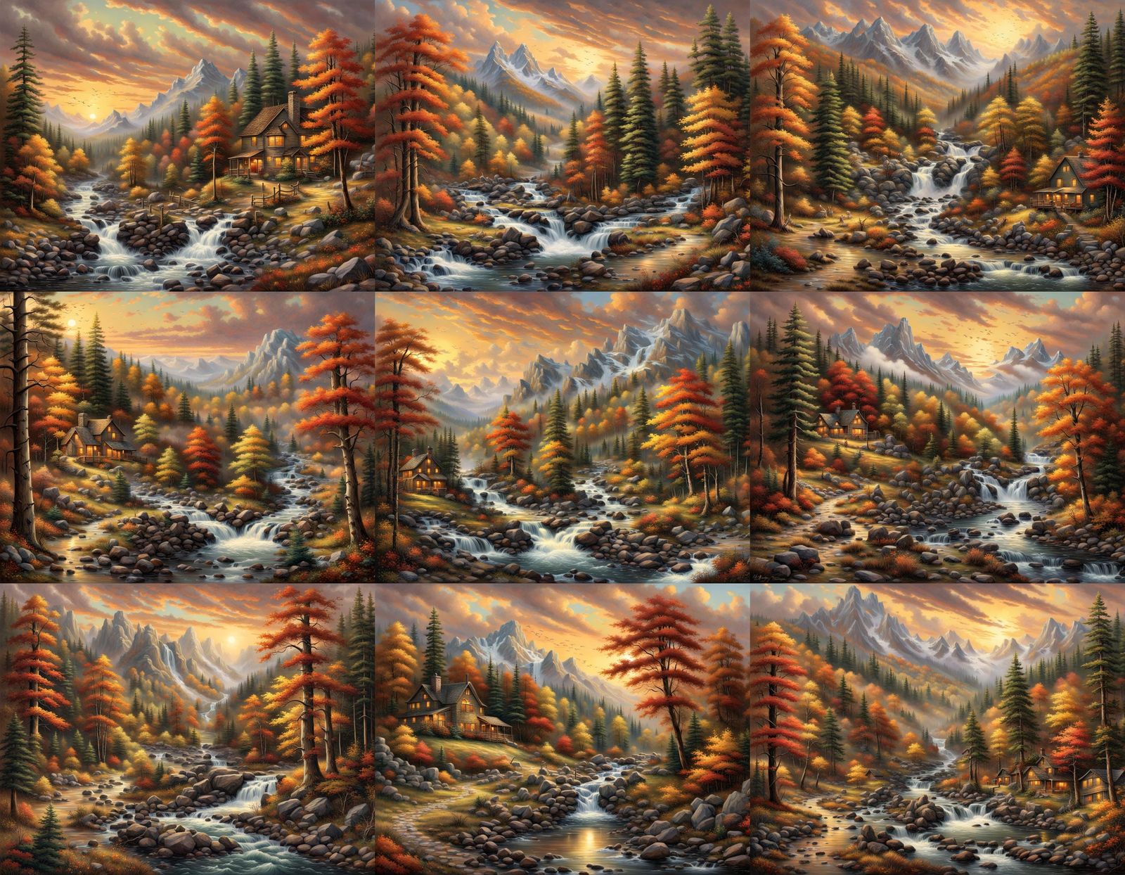 In the painting styles of Thomas Kinkade and Terry Redlin combined ...