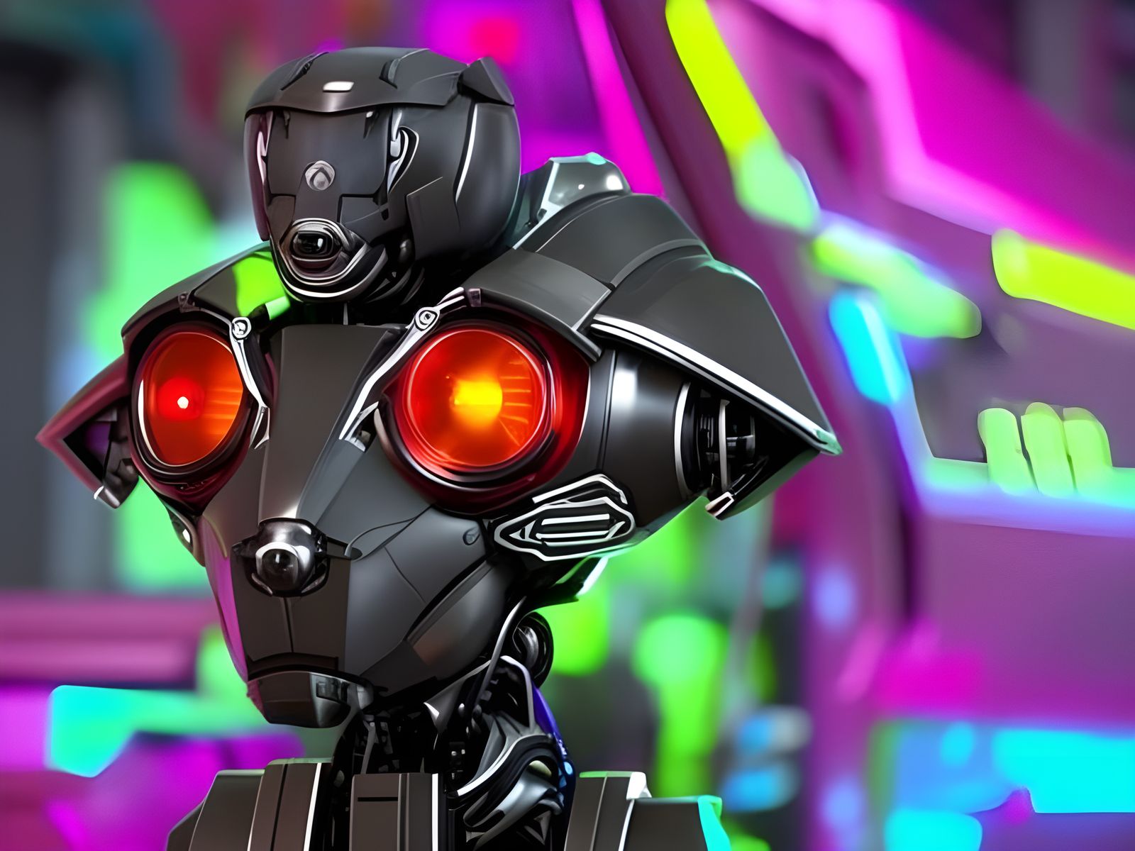 Bionic Pup (#4) - AI Generated Artwork - NightCafe Creator