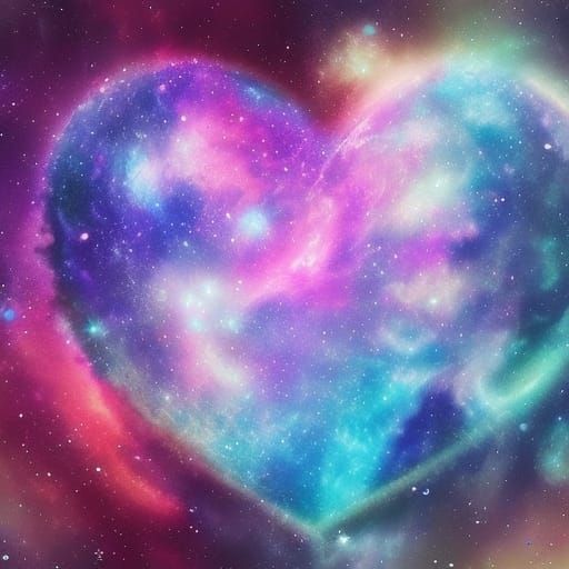 Space Heart - AI Generated Artwork - NightCafe Creator