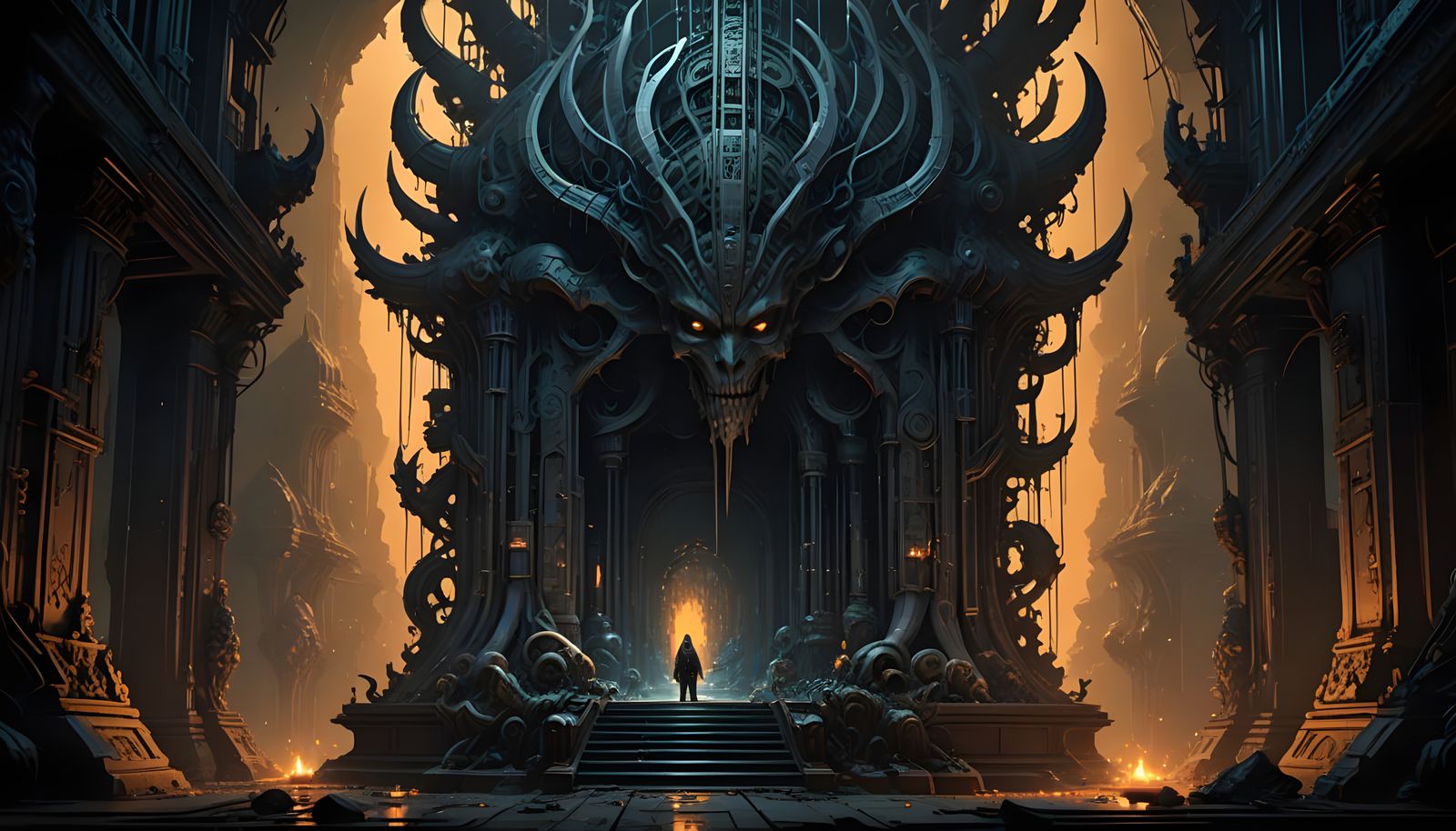 Altar of Hell - Gothic Hell Altar in 8k Resolution