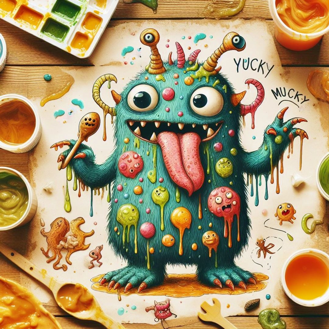 Icky Sticky Yucky Mucky Monster - AI Generated Artwork - NightCafe Creator