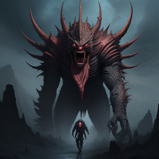 Epic Sci-Fi Horror Panorama in Intricately Detaile... - AI Art