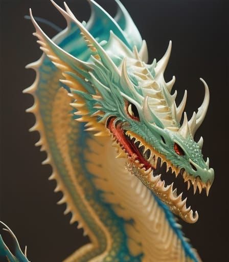 Water swirling and morphing into the shape of many dragons, dragoncore, rain, magnificent ...