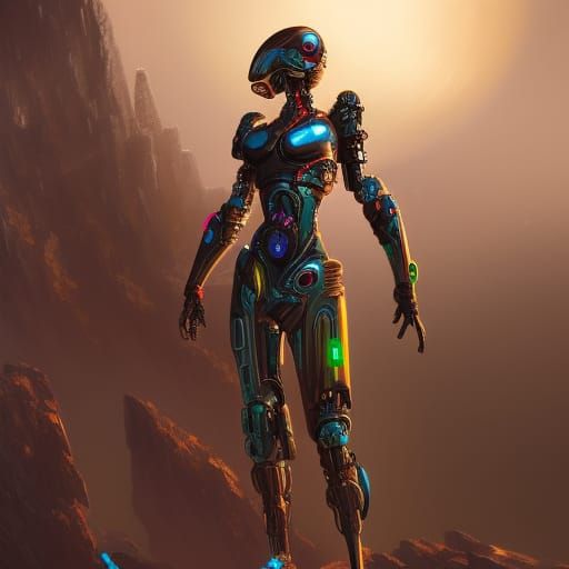 Robot explorer - AI Generated Artwork - NightCafe Creator