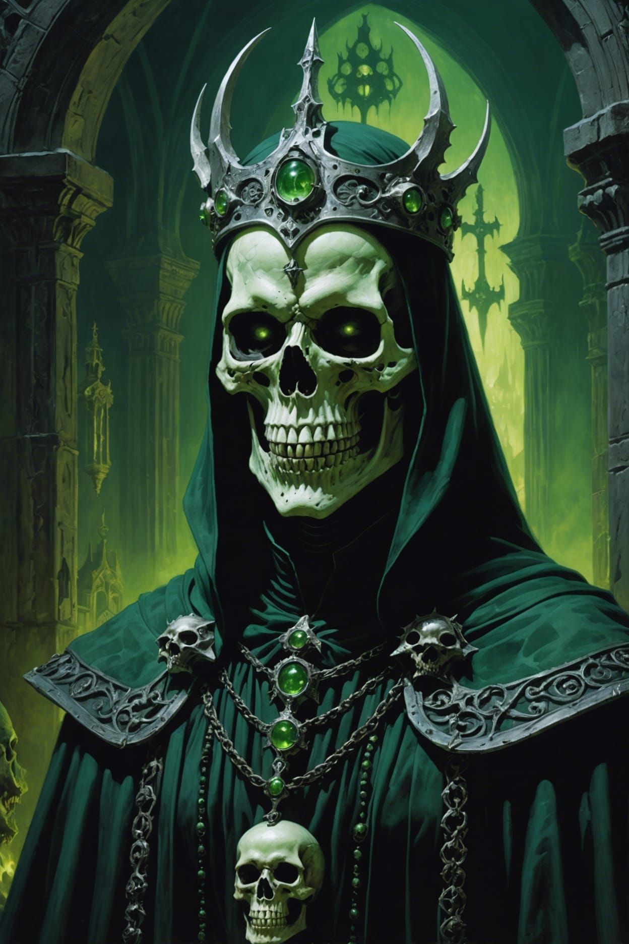 Lich-queen Silana - AI Generated Artwork - NightCafe Creator